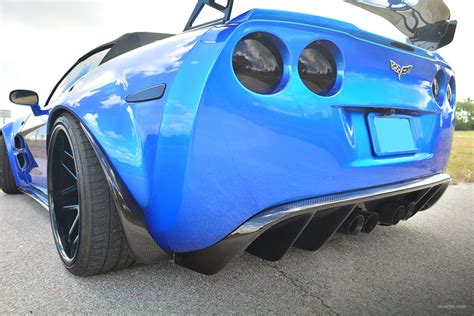C6 Corvette Extreme Rear Diffuser Quad Tips Fiberglass Ss Vette Inc
