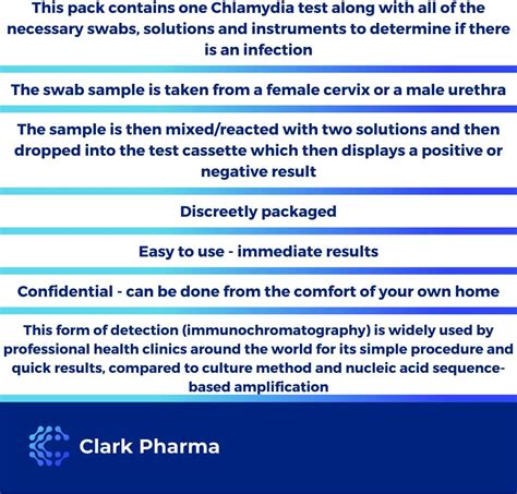 Chlamydia Home Test Kit Rapid Std Sti Self Testing For Men And Women Urethral Or Cervical