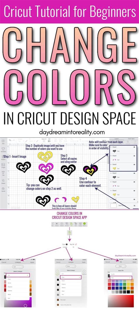 Complete Guide On How To Use And Change Colors In Cricut Design Space Artofit