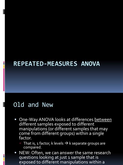 Understanding Repeated Measures Anova Pdf Analysis Of Variance