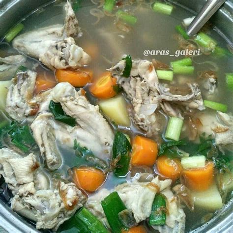 Resep Sop Ayam By Arasgaleri Bahan 1 Ekor Ayam Potong 16 2 Wortel