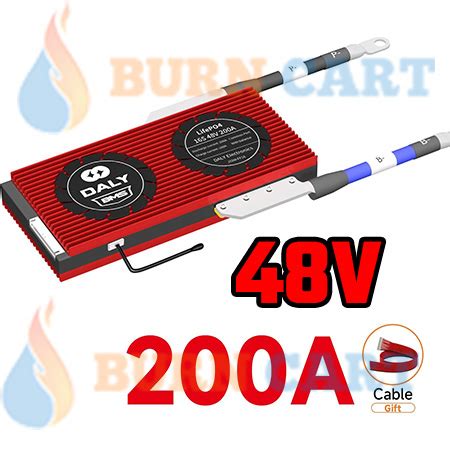 DALY BMS 16S 48V 200A LiFePO4 PCB Protection Board With Balance Lines Wires Battery Protection