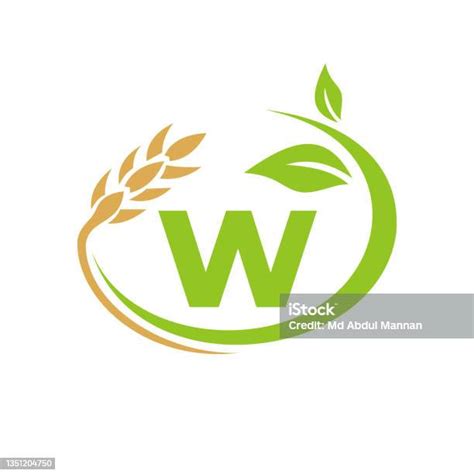 Logo De Lagriculture Sur Le Concept De La Lettre W Conception De Logo