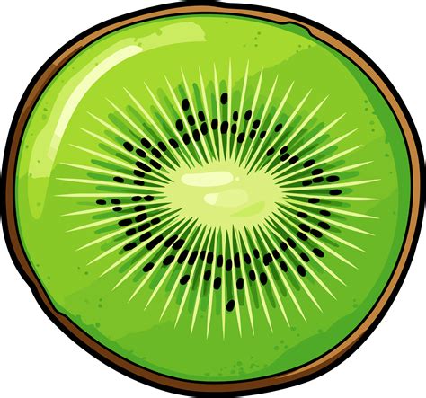 Ai Generated Kiwi Slice Clipart Design Illustration 41453977 Png