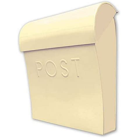 Nach Vicki Cream White Mailbox Wall Mount Mailboxes For Outside