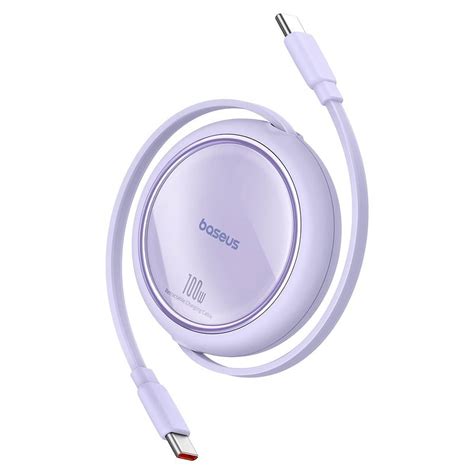 Baseus Usb C Cable 100w Retractable Usb C To Usb C Fast Charging Cable
