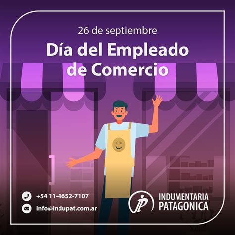 ¡feliz Día Del Empleado De Comercio Indumentaria De Trabajo