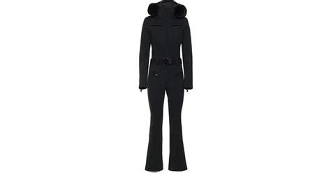 Goldbergh Parry Faux Fur Ski Suit In Black Lyst