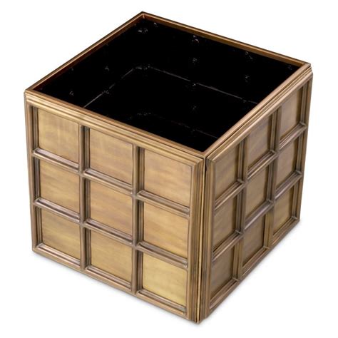 Eichholtz Planter Grid S Brass Wilhelmina Designs