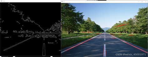 Opencv识别车道线 霍夫线变换 霍夫变换检测车道线 Csdn博客
