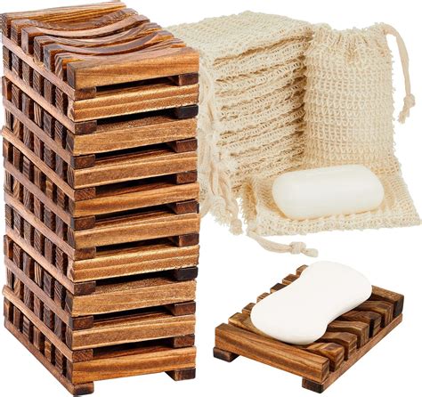 60 Pack Soap Exfoliating Bag Holder Soap Set With 30 Pieces