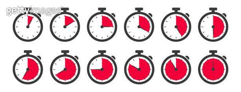 Timekeeper Timer Clock Stopwatch Isolated Icons Set With Different