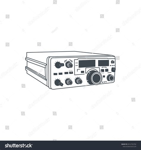 흰색 바탕에 있는 Ham Radio Vector 스톡 벡터로열티 프리 2012732702 Shutterstock
