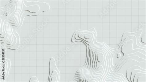 3d Cartography Concep Background Rendering Map Line Of Topography