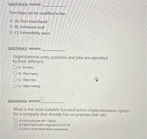 Solved Fiori Apps Can Be Modified In The A Fiori Launchpad Chegg