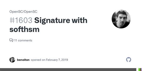 Signature With Softhsm · Issue 1603 · Openscopensc · Github