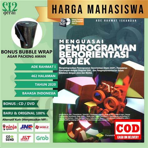 Jual Buku Menguasai Pemrograman Berorientasi Objek Ade Rahmat Harga
