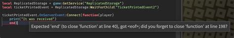 error occurs on code exactly the same as one that works scripting support developer forum