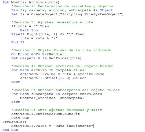 LISTAR ARCHIVOS DE CARPETAS Y SUBCARPETAS CON MACRO VBA Excel Contable