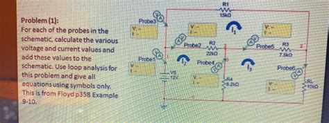Solved R1 W 150 Probe3 V Od Probe2 R2 W 2220 R3 Probes W
