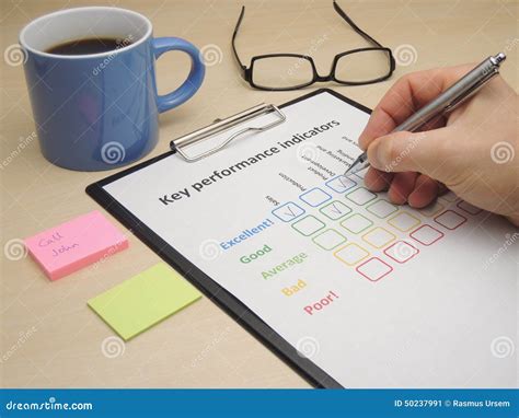 Assessment Of Key Performance Indicators Stock Image Image Of Brand