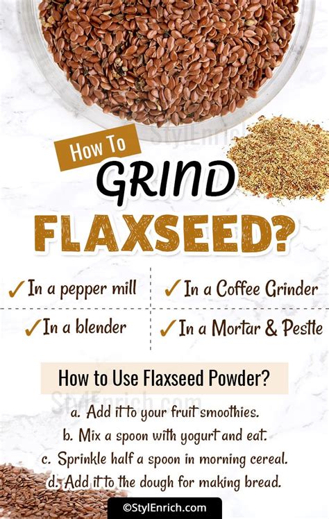 How To Grind Flaxseed Lets See Step By Step Instructions