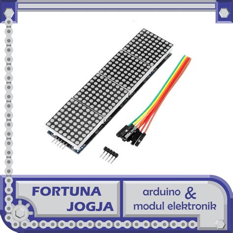 Jual Modul Panel Dot Matrix 32x8 Max7219 4 In 1 Led Display Shopee