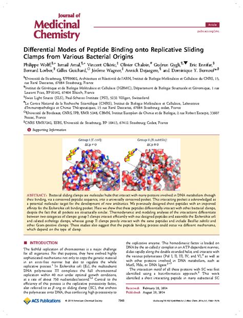Differential Modes Of Peptide Binding Onto Replicative Sliding Clamps