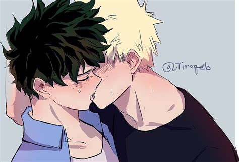Bakudeku Kiss Bakugo Katsuki X Midoriya Izuku Yaoi 42 Off