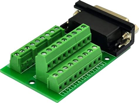 Slim Right Angle D Sub Header Breakout Board Terminal Block Dsub Connector Module Db26hd Female