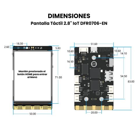 Pantalla T Ctil Iot Dfr En Unihiker Unit Electronics
