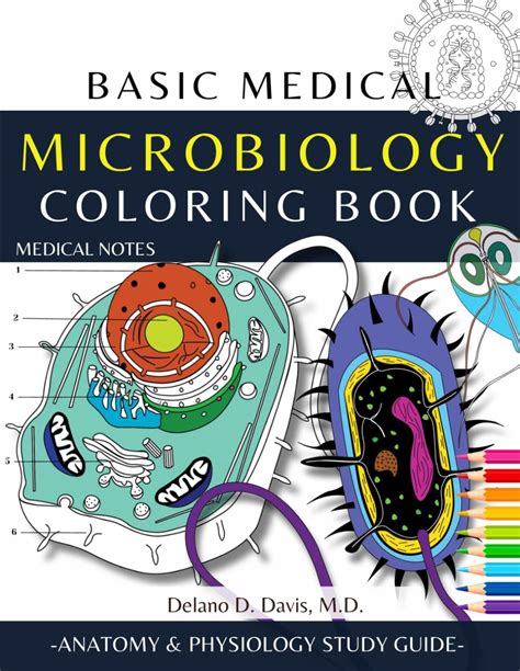 Microbiology Coloring Book Basic Medical Notes Anatomy And Physiology