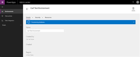 Adding A Database To An Existing Powerapps Environment Carl De Souza