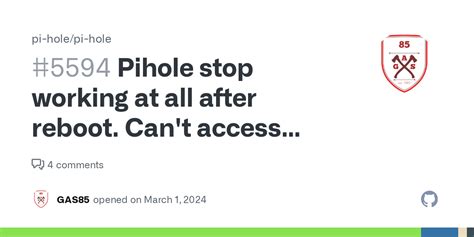 Pihole Stop Working At All After Reboot Cant Access Internet By