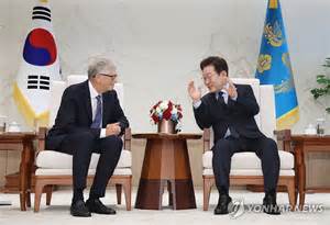 이재명 대통령 빌 게이츠 접견