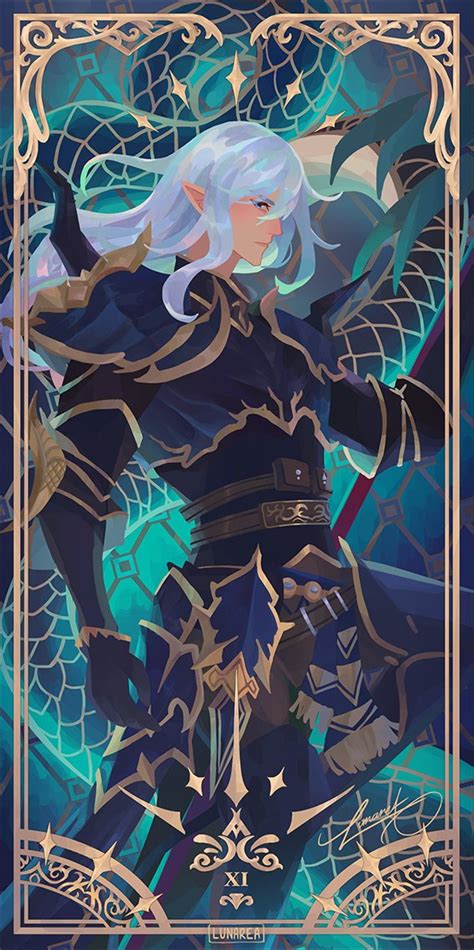 Safebooru 1boy Arm Up Armor Belt Black Armor Blue Eyes Border