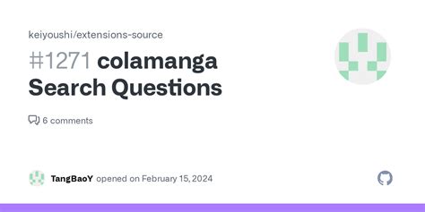 Colamanga Search Questions · Issue 1271 · Keiyoushiextensions Source