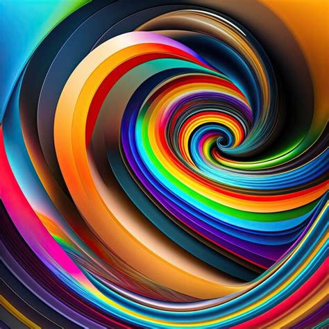 Premium Photo Rainbow Wave Background