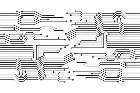 Premium Vector Electronics Board High Tech Digital Data Connection