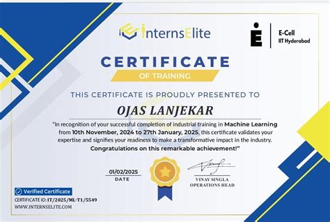 Machinelearning Internship Datascience Growth Ojas Lanjekar