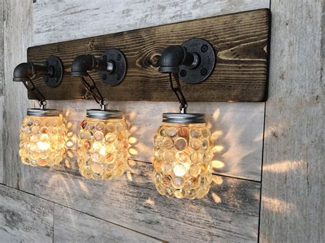 Industrial Rustic Vanity Light Fixture By Lightrooom On Etsy Rustic