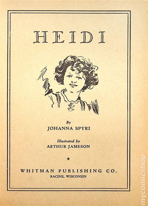 Heidi Hc Whitman Publishing Company Comic Books
