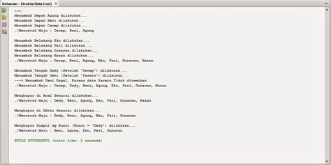 contoh program single linked list senarai tunggal di bahasa