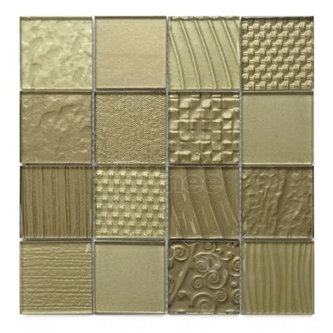 Gold Mosaic Tile Textured Mosaic Tile