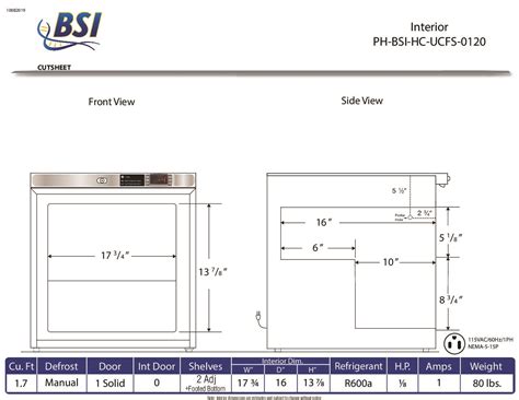 Bsi Silver Series Compact Manual Defrost Pharmacy And Vaccine Freezer 1