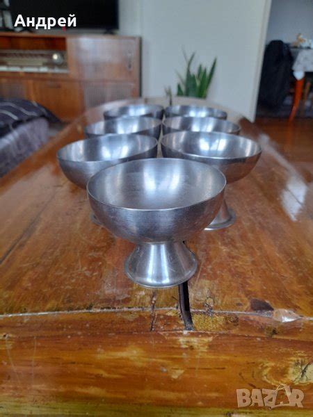 Стари неръждаеми купи за сладолед 2 в Други ценни предмети в гр Перник Id44372315 — Bazar Bg