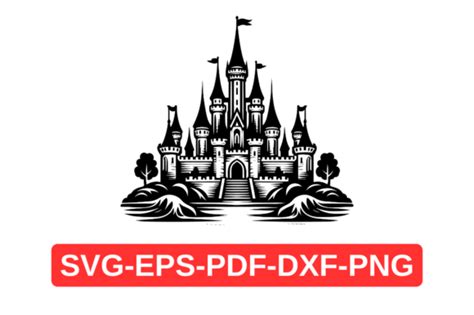 Castle Svg File Fairytale Clipart Png Graphic By Artful Assetsy