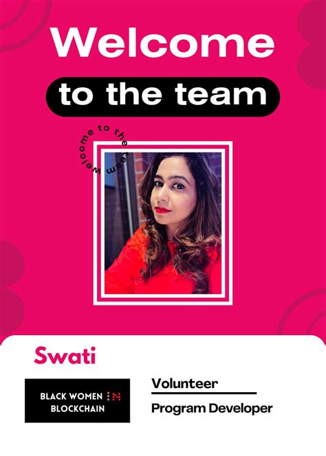 Black Women In Blockchain On Linkedin Were Thrilled To Have Swati