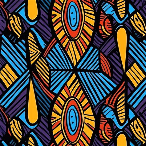 Premium Ai Image A Graphic Seamless Pattern In The Style Of Art Of