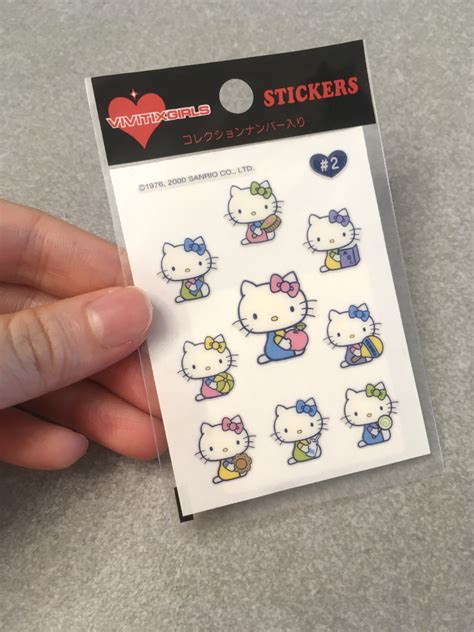 산리오 빈티지 키티 비비틱스 스티커7 위시버킷